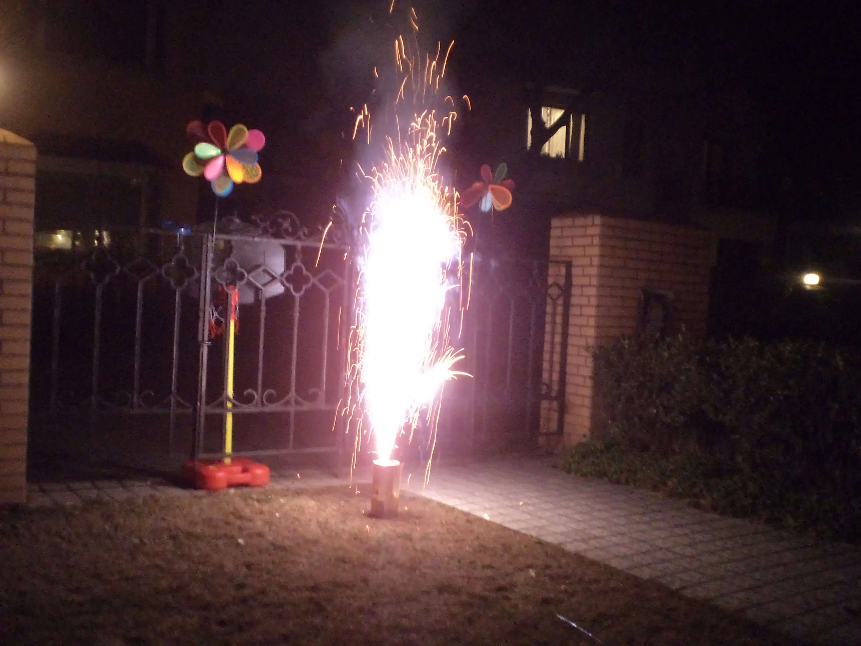 I call this front yard fireworks